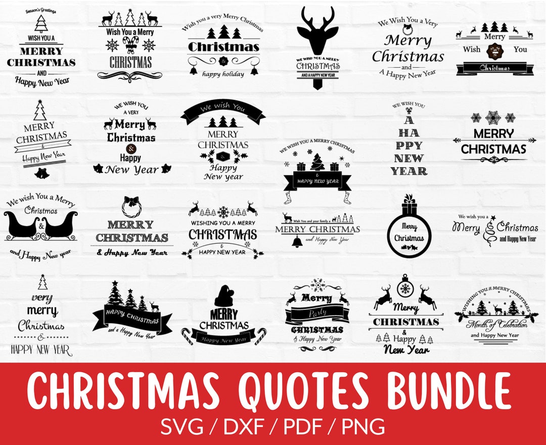 Christmas SVG Bundle, Winter Svg, Santa SVG, Holiday, Merry Christmas ...