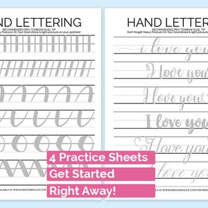 The Beginners Guide to Hand Lettering | Brush Lettering Practice Ebook ...