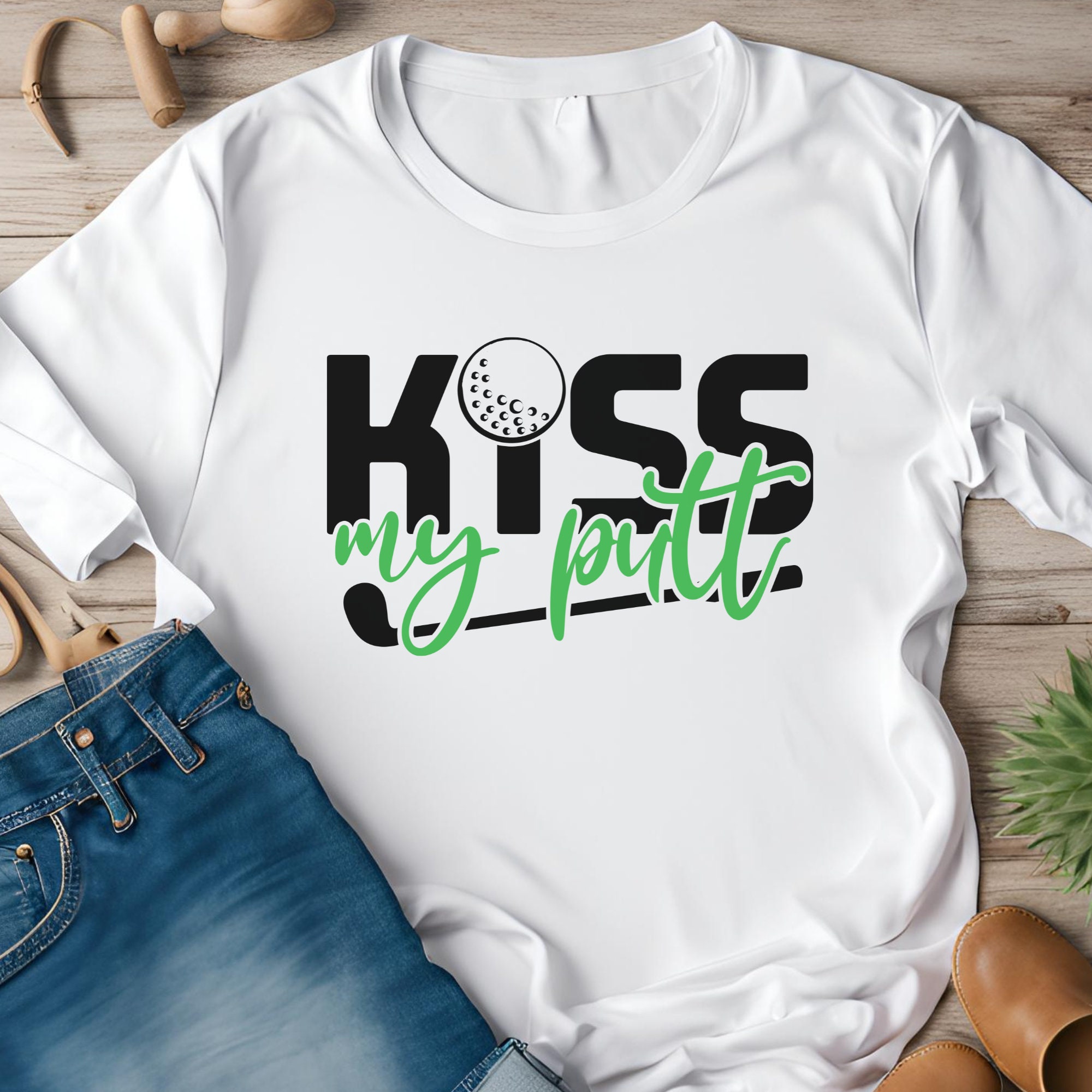 Golf Svg, Kiss My Putt Design, Golfing Svg File, Golf Shirt Design ...