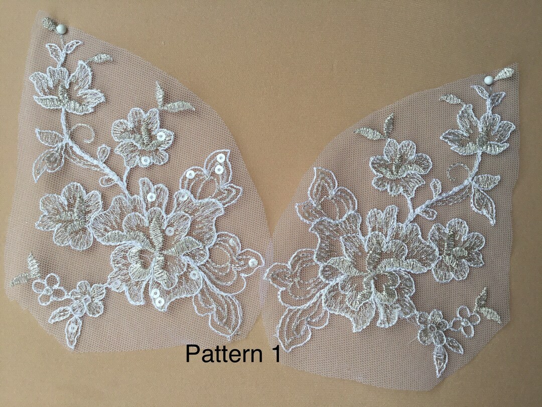 Lace Trimming, Ivory Lace, Gold Thread, Lace Bridal Dress, Leaf Lace ...