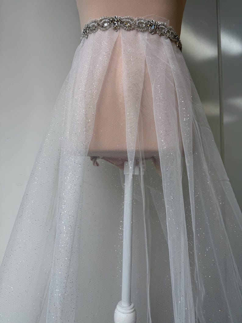 Glitter Sparkle Tulle off White Soft,medium Size Glitter Shines Dim ...