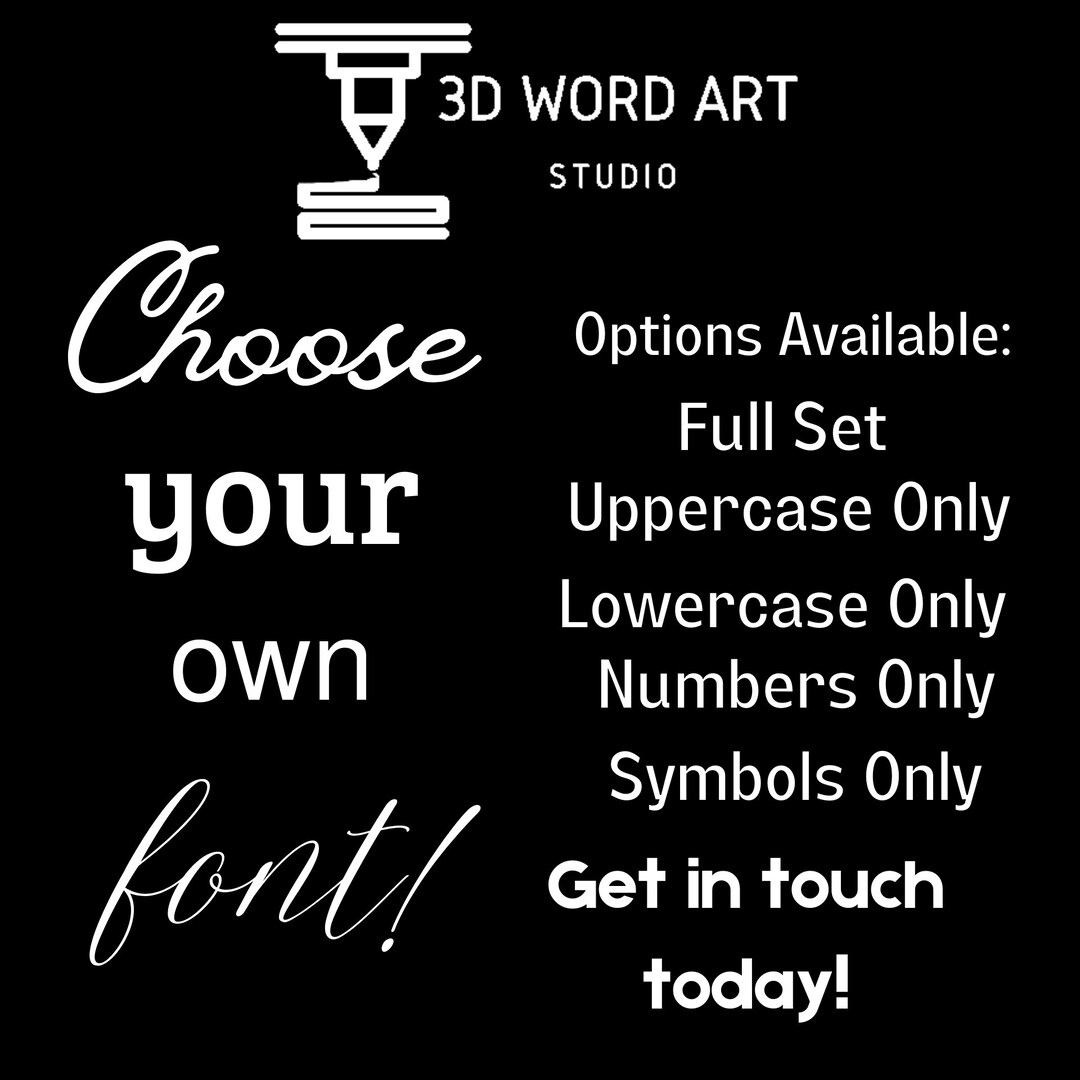 Custom Embossing Font Personalised Stamp 3D Printed - Etsy