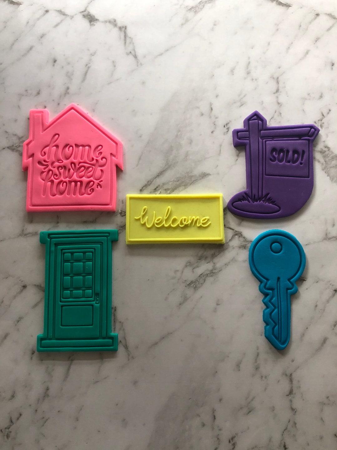 House Warming Set Cookie Cutter Fondant Stamp - Etsy