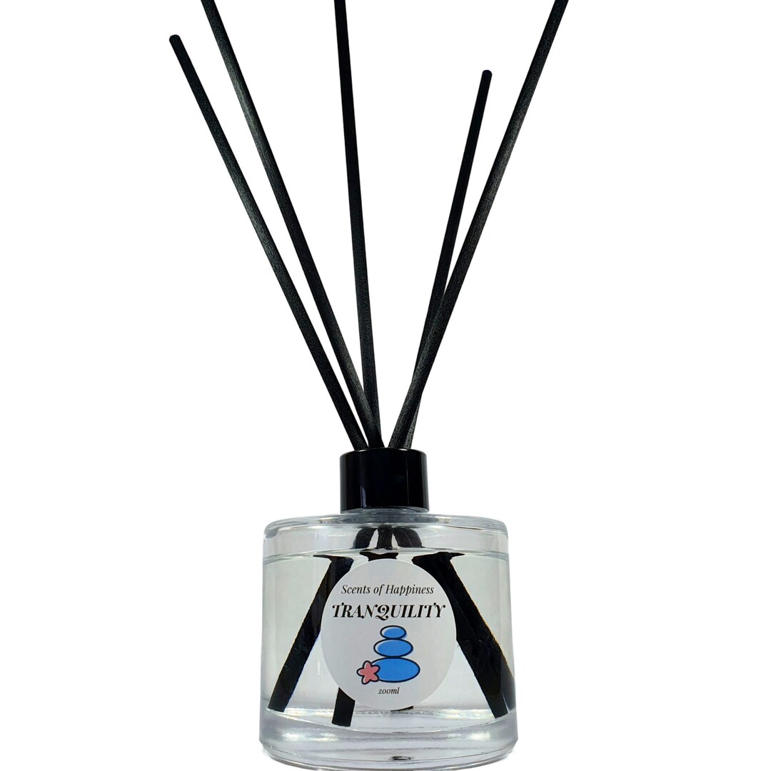 REED DIFFUSER With Thick Black Fiber Sticks Home Decor Air Freshener ...