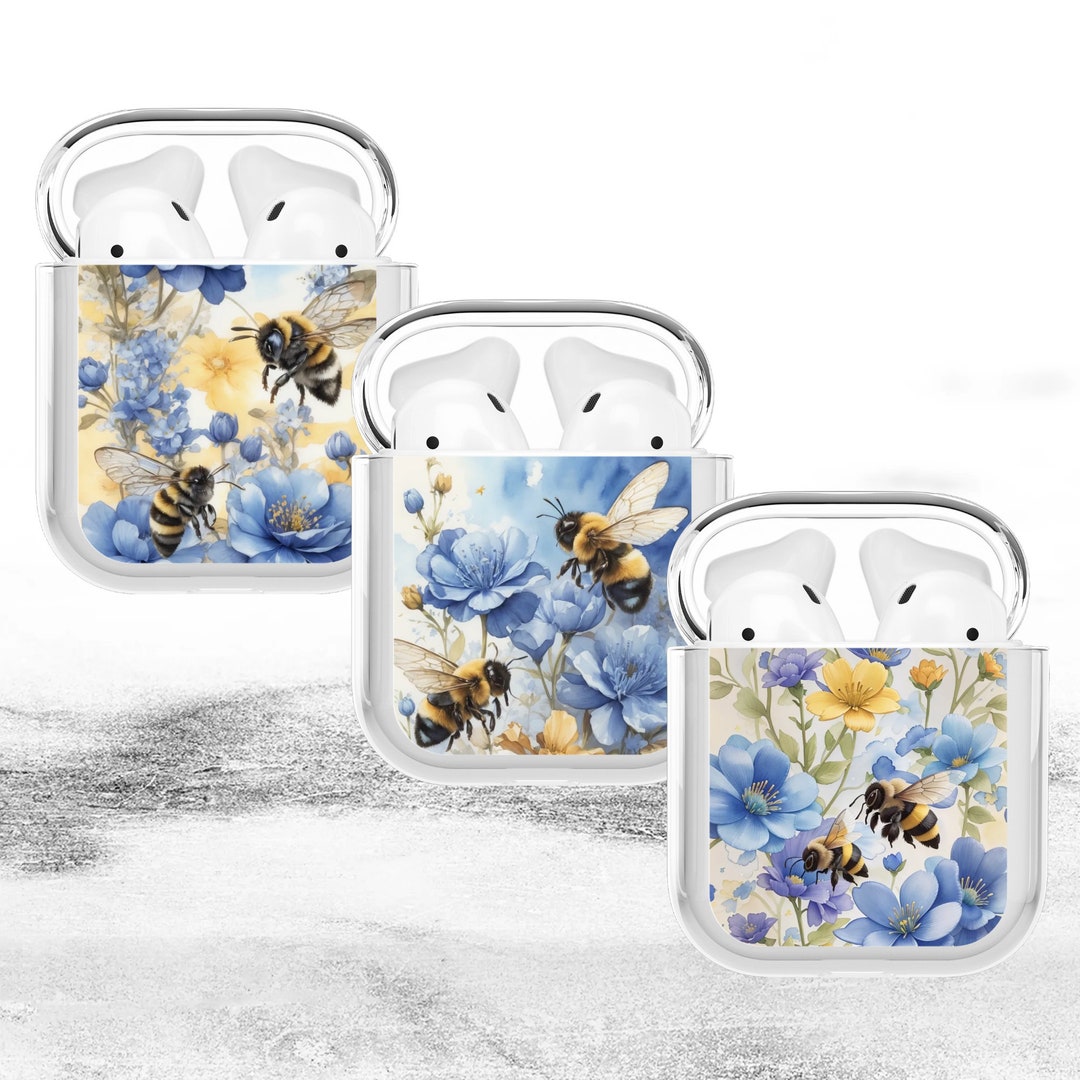 Watercolour Bumble Bee Headphone Case 3d Clay Protective Cover for ...