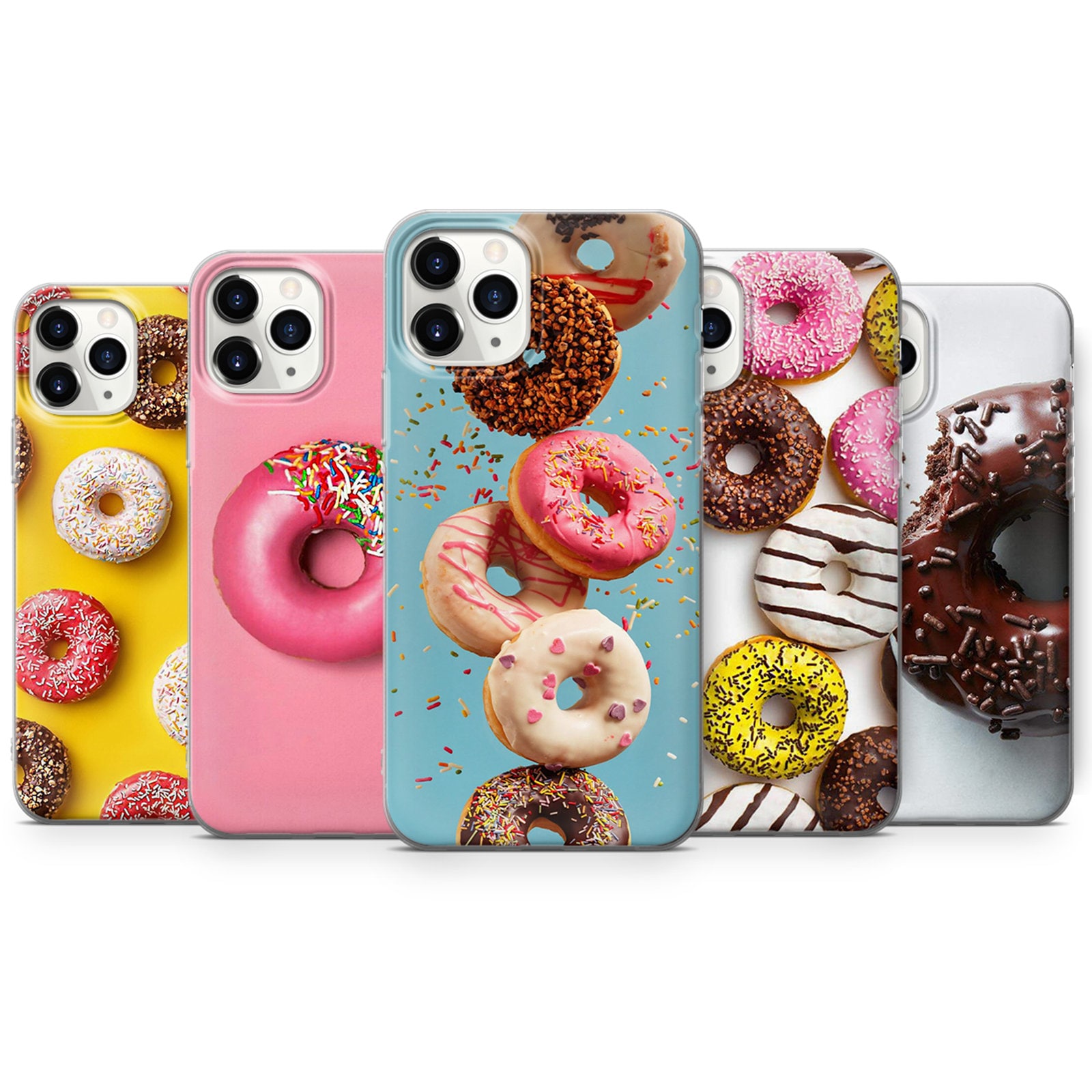 Donut / Doughnut Gel Phone Case for Iphone SE 5 6 7 8 12 11 - Etsy UK
