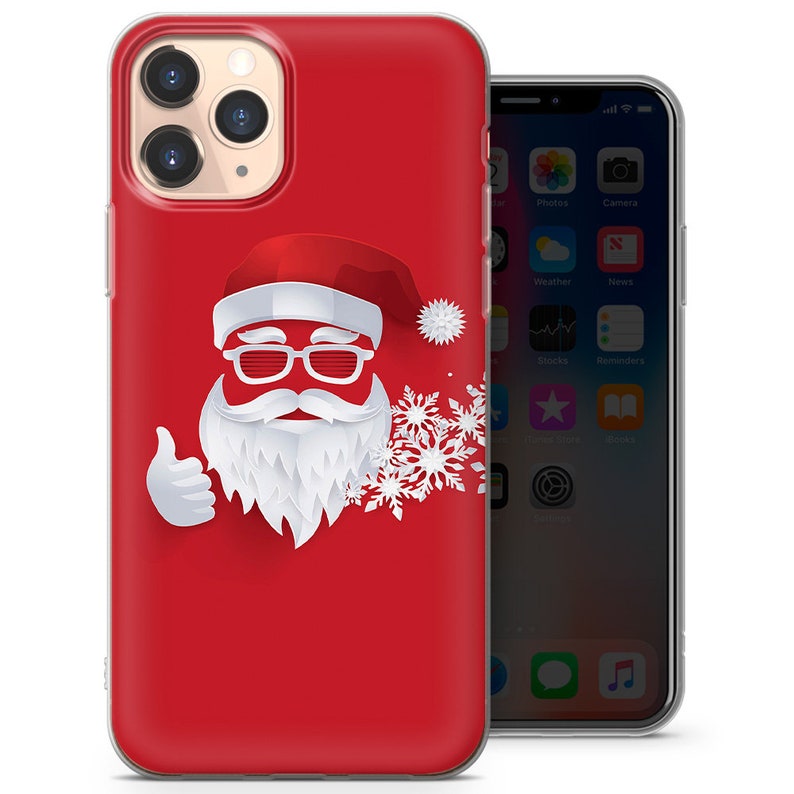 Christmas Santa Claus Gel Phone Case for iPhone SE 5 6 7 8 11 12 XS XR ...