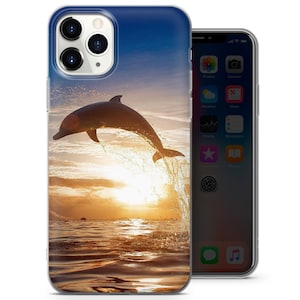 Dolphin Gel Phone Case for iPhone SE 5 6 7 8 12 11 13 14 Pro Max XS XR ...