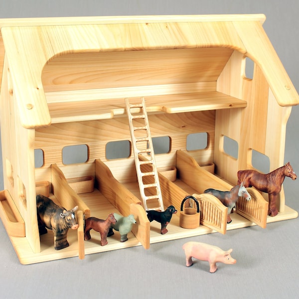 Kids Wooden Farm Toys - Etsy