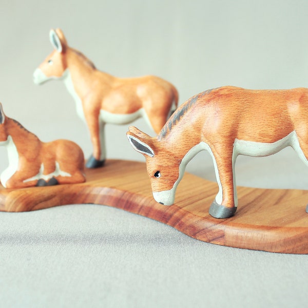Wooden Donkey - Etsy
