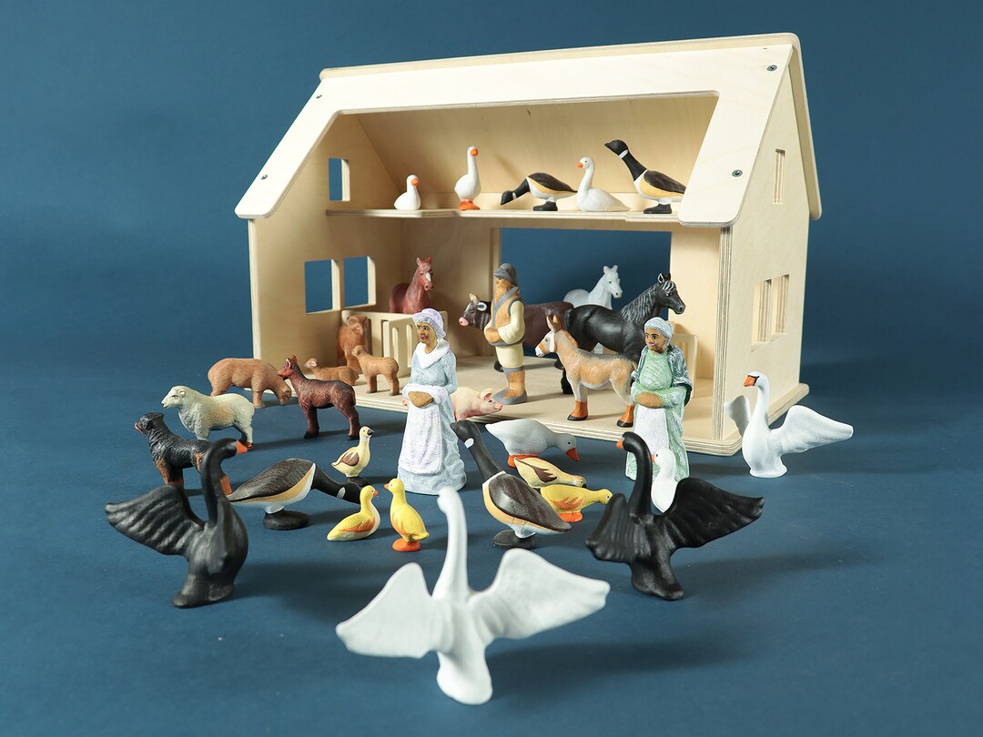 Handcrafted Wooden Farm | Plywood Stable | Eco Friendly Toy ...
