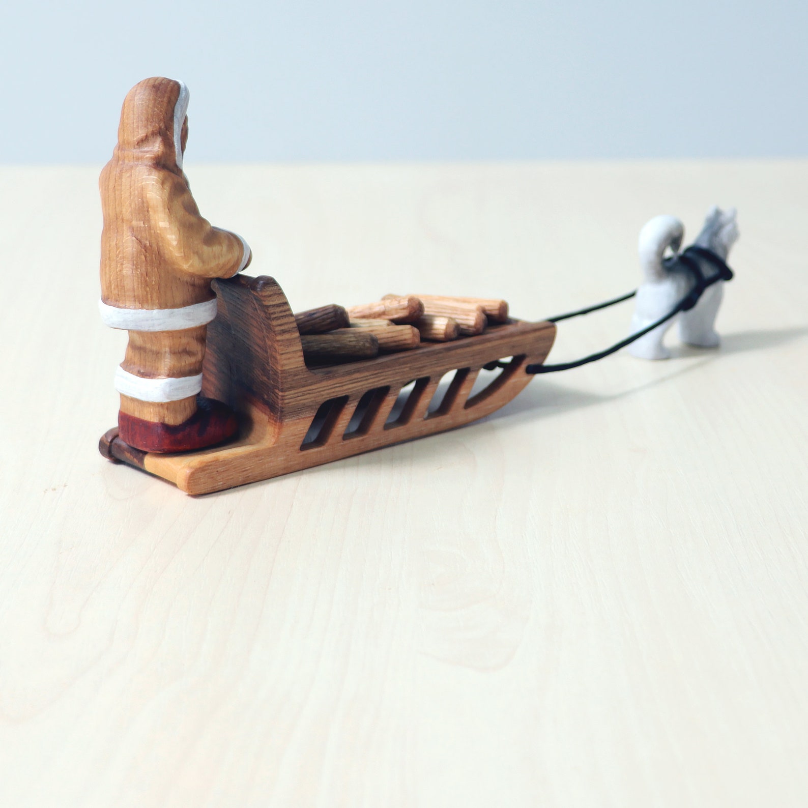 Wooden Inuit People Wooden Eskimo Figures Hand Made Toy - Etsy