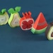 Wooden Fruits Educational Stacking Toy Manipulative Toddler Toys Kids ...