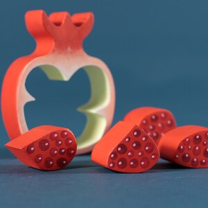 Wooden Fruits Educational Stacking Toy Set Manipulative - Etsy