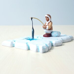 Handmade Wooden Inuit People Playset: Arctic Adventure Toy - Etsy