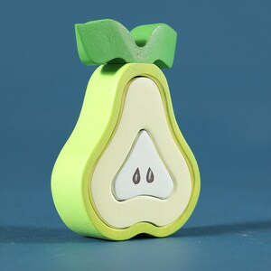 Wooden Fruits Educational Stacking Toy | Manipulative Toddler Toys ...