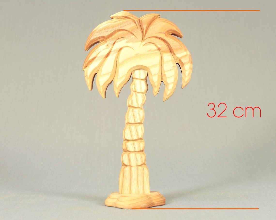 Wooden PALM TREE Handmade Toys Painted Tree Tropical Wooden | Etsy