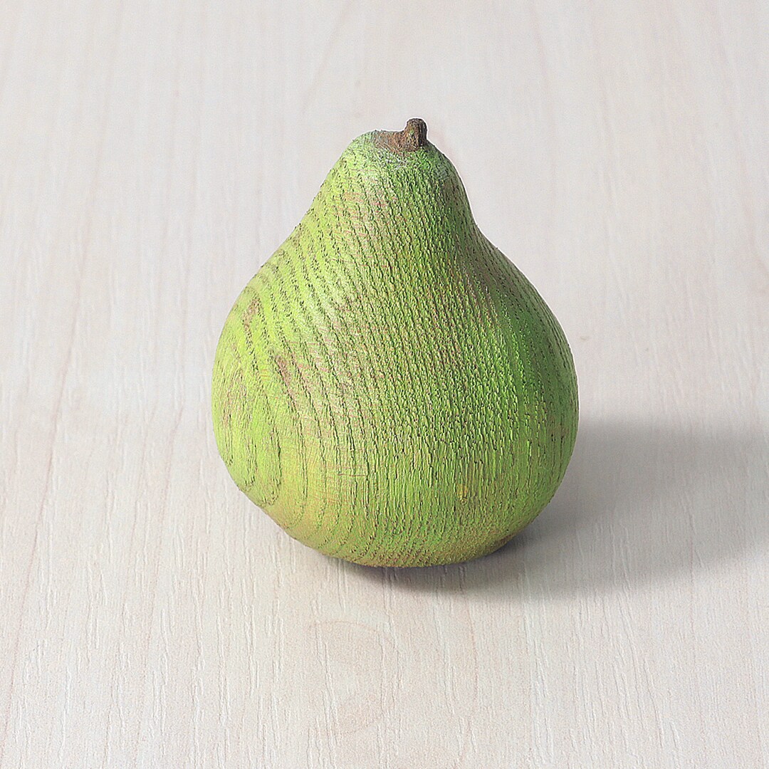 Wooden Pear Toy | Hand Painted Pear | Montessori Toys | Waldorf Toys ...