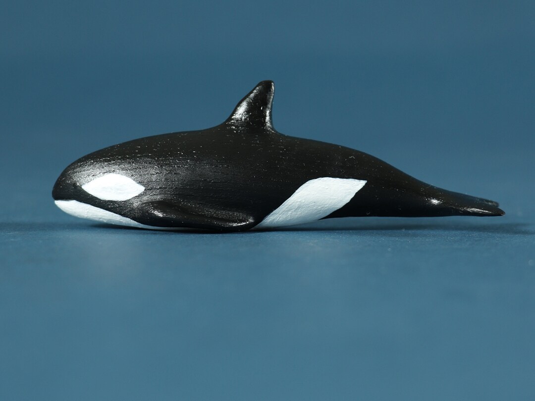 Wooden Orca Collectible Toy Figurine Oceanic Creatures Toy - Etsy