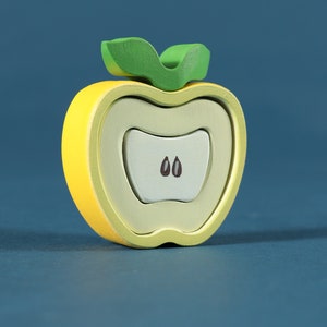 Wooden Fruits Educational Stacking Toy | Manipulative Toddler Toys ...