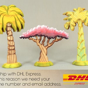 Wooden PALM TREE, Handmade Toys, Painted Tree, Tropical Wooden Toy ...