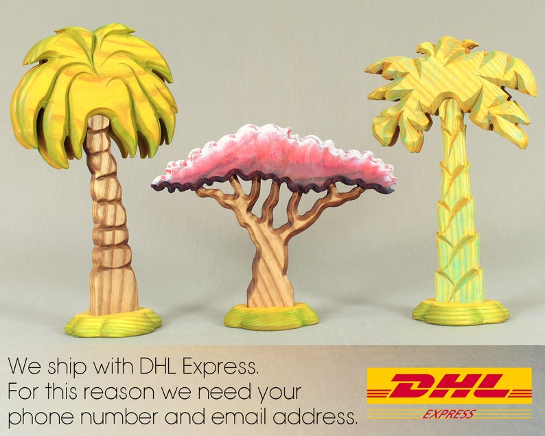 Wooden PALM TREE Handmade Toys Painted Tree Tropical Wooden - Etsy