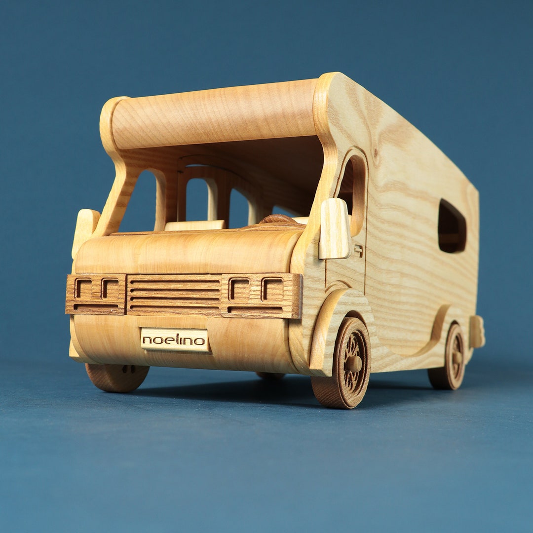Wooden Toy Camper Van Motorhome With Furniture and Surfboard Waldorf ...