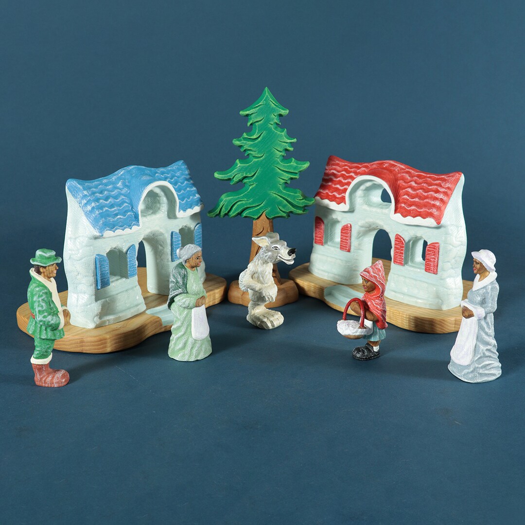 Little Red Riding Hood Wooden Toy SET | Waldorf Toys | "little Red ...