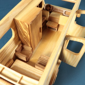 Wooden Toy Camper Van | Motorhome With Furniture and Surfboard ...