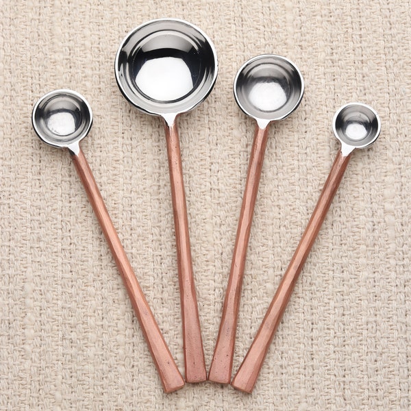 Copper Measuring Spoons Antique - Etsy