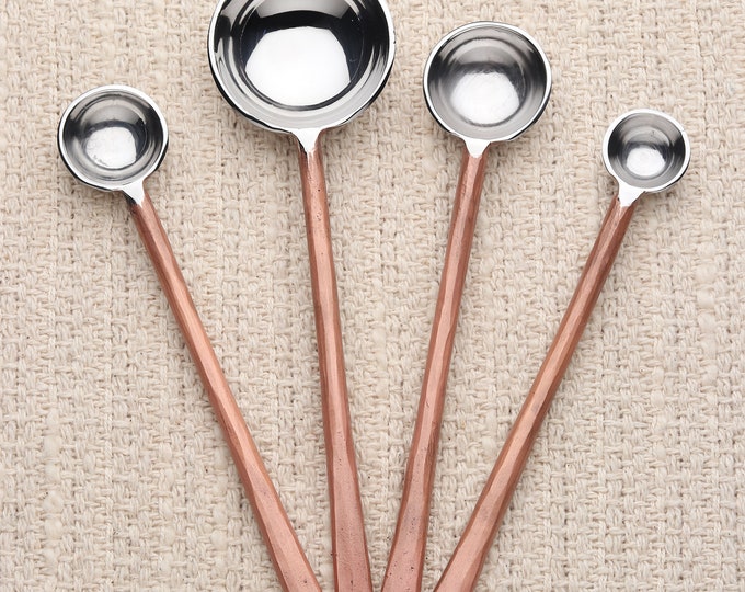 Sundance Copper Antique Measuring Spoons Set - Etsy
