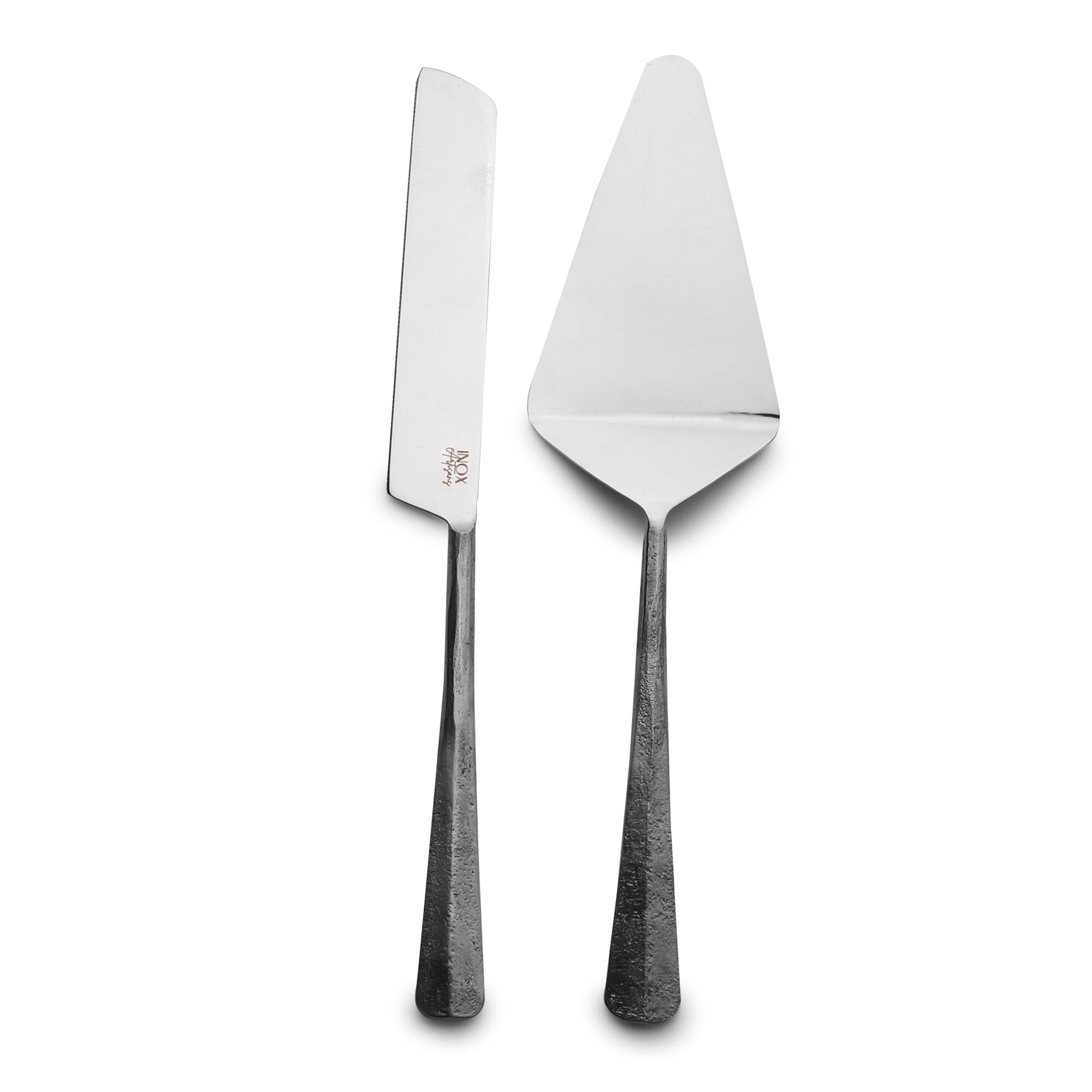 INOX Ridge Cake Serving 2 Pc. Set | Etsy