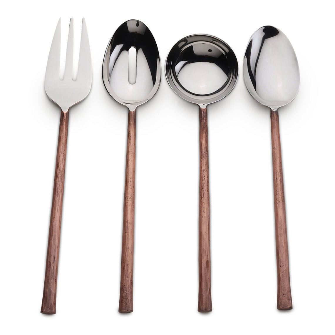 INOX Antique Copper Sundance Hostess Serving 4 Pc. Set | Etsy