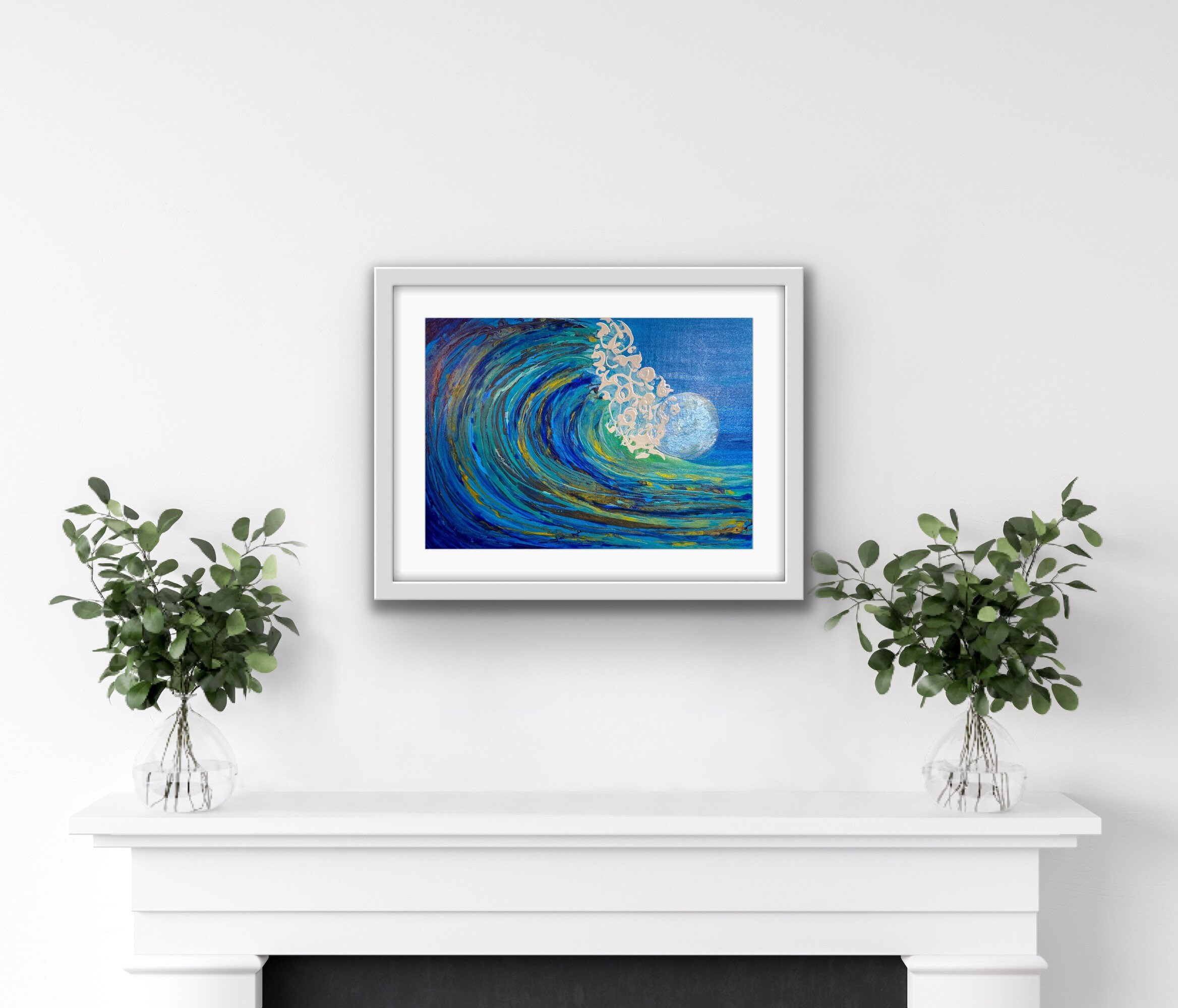 Painting Moonlight Surf 16x20 - Etsy