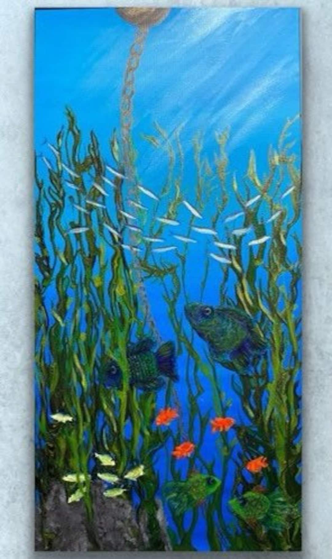 Kelp Forest 24x36 Acrylic Painting - Etsy