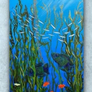 Kelp Forest 24x36 Acrylic Painting - Etsy