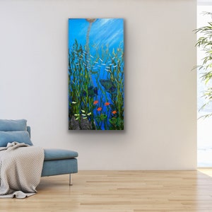 Kelp Forest 24x36 Acrylic Painting - Etsy