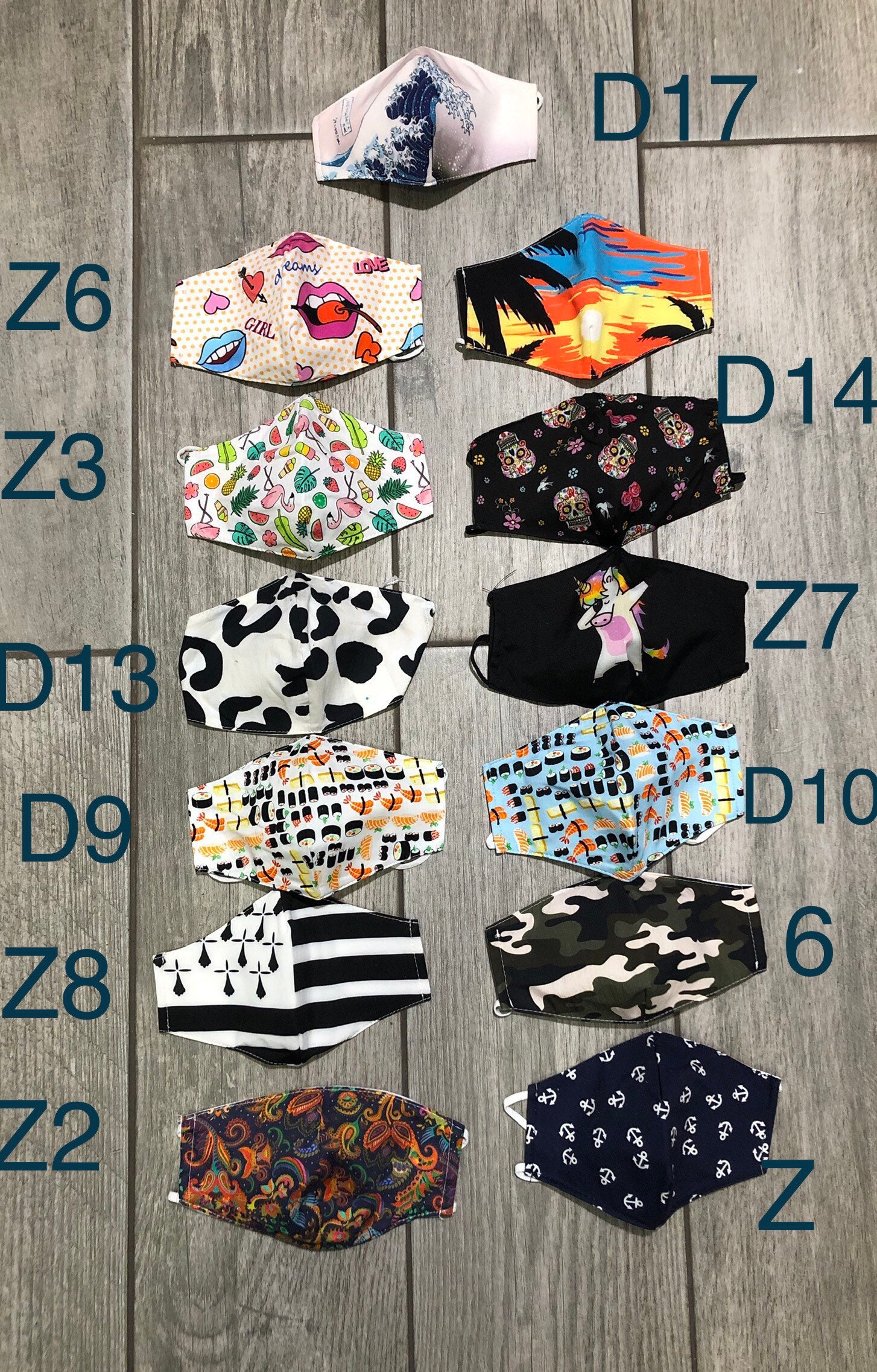 Face Mask Barrier Mask Washable and Reusable Fabric Mask in | Etsy