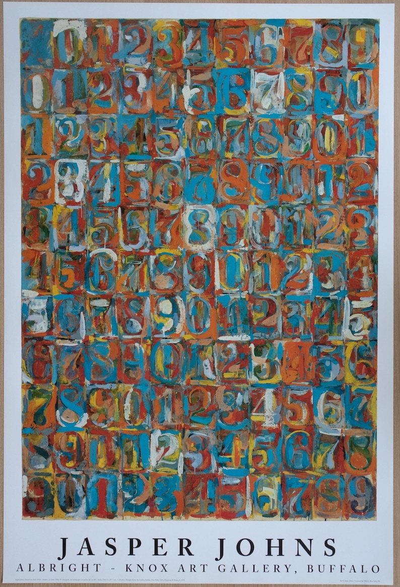 Numbers in Color Lithograph Jasper Johns, 1976 - Etsy