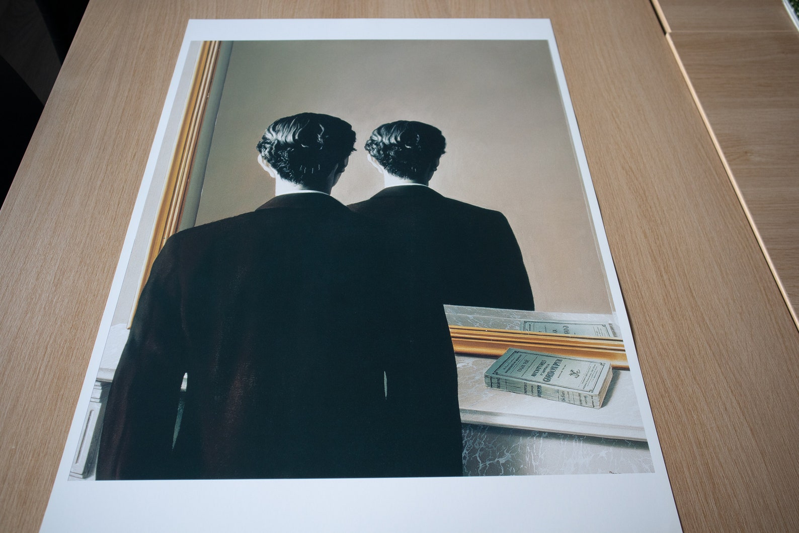 La Reproduction Interdite Lithograph by Rene Magritte, 2014 - Etsy