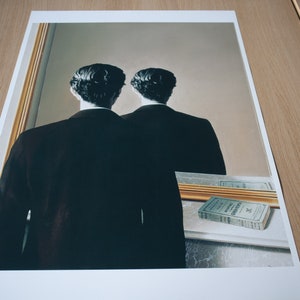La Reproduction Interdite Lithograph by Rene Magritte, 2014 - Etsy