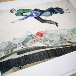 Over the Town Lithograph by Marc Chagall, 1993 - Etsy