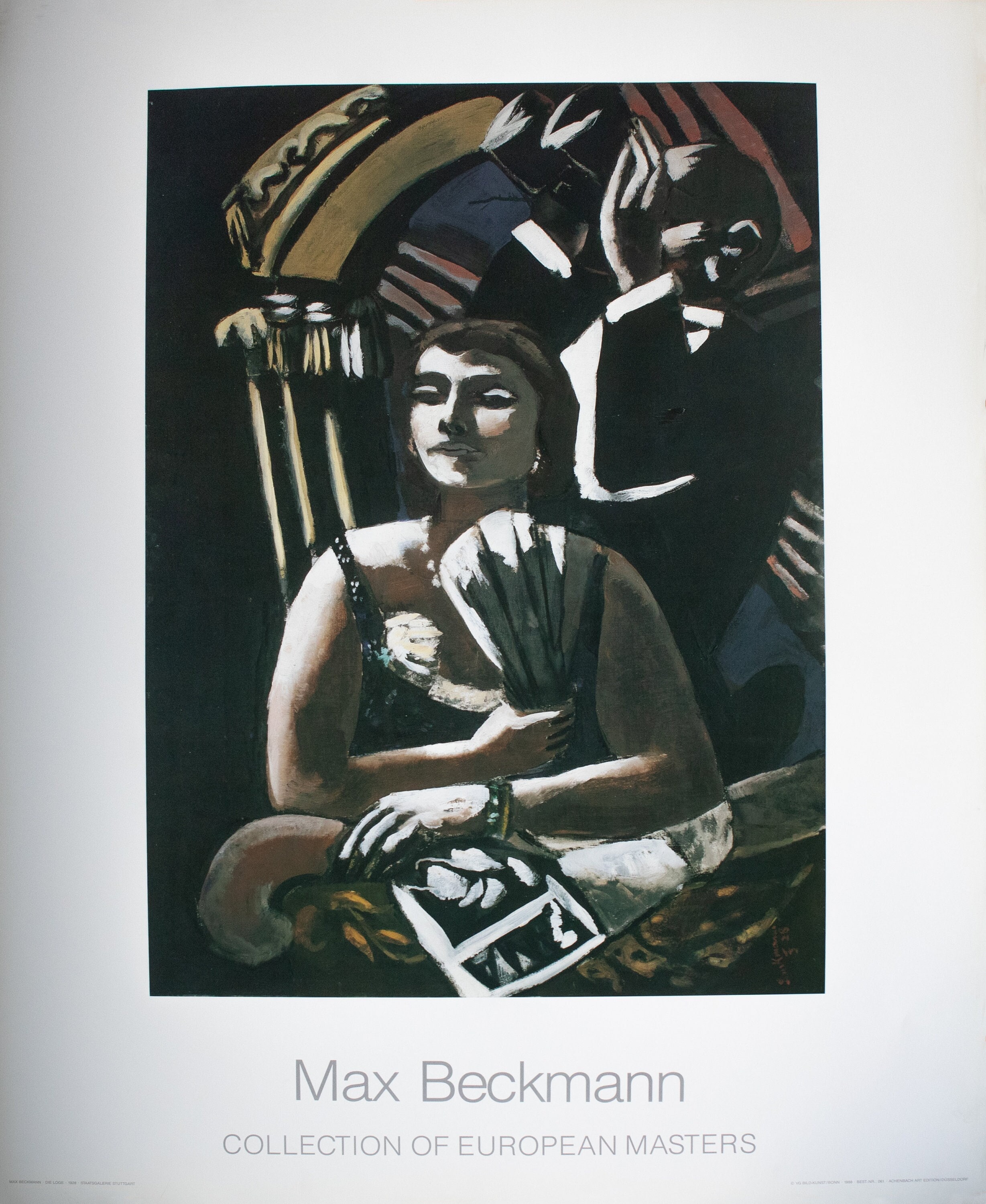 The Loge Lithograph by Max Beckmann, 1989 - Etsy