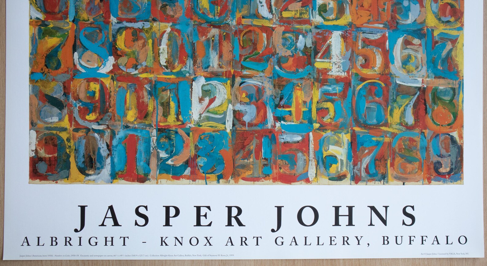 Numbers in Color Lithograph Jasper Johns, 1976 - Etsy