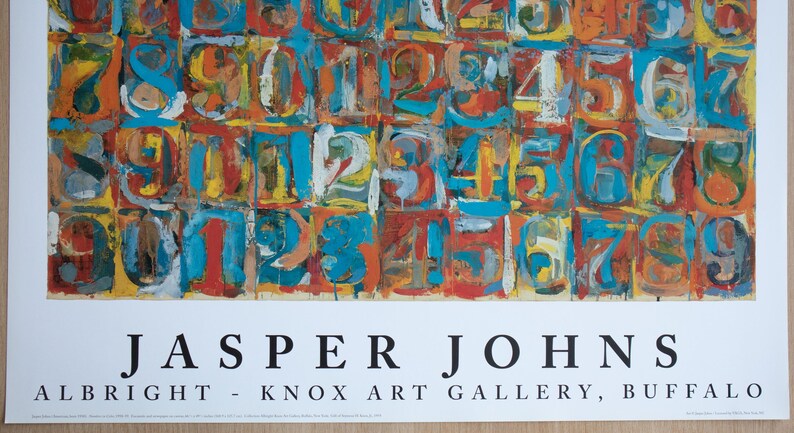 Numbers in Color Lithograph Jasper Johns, 1976 - Etsy