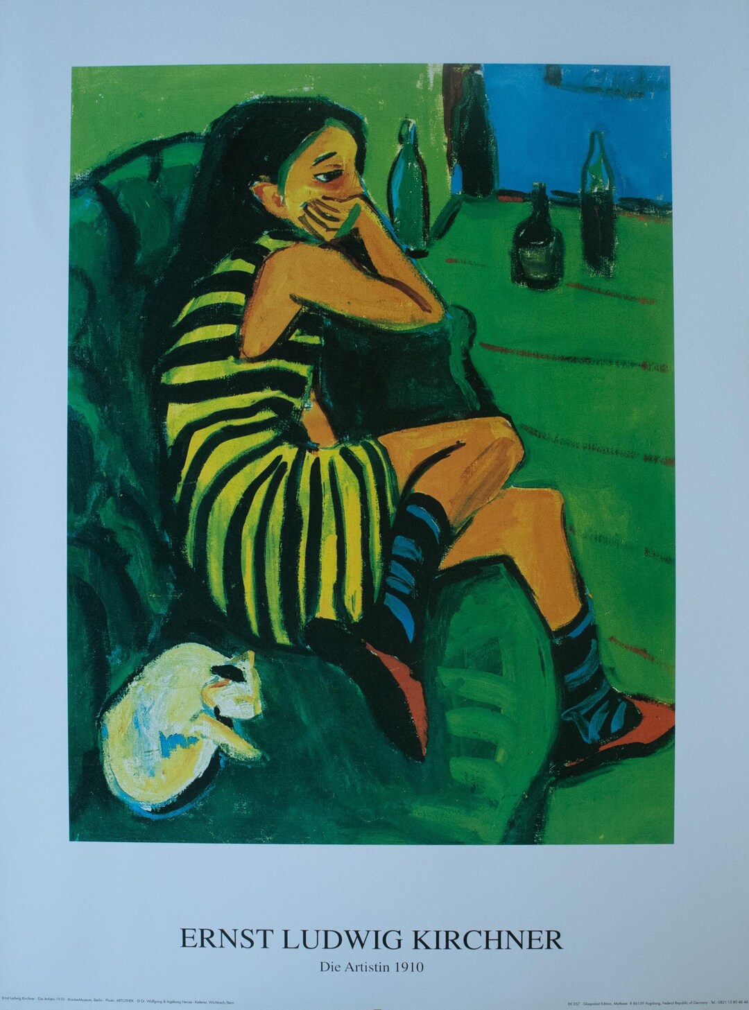 The Artist Lithograph by Ernst Ludwig Kirchner, 1910 - Etsy