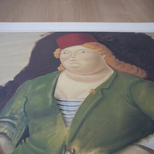 Mujer Con Sombrero Rojo Lithograph by Fernando Botero, 1991 - Etsy