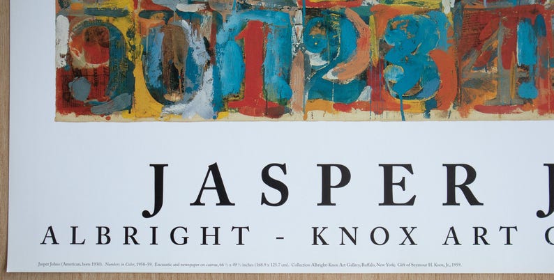 Numbers in Color Lithograph Jasper Johns, 1976 - Etsy