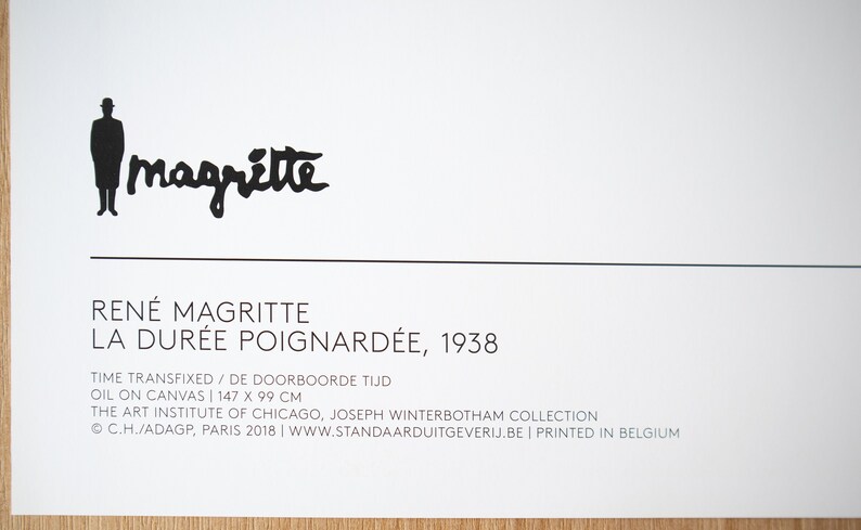 Time Transfixed Lithograph by Rene Magritte, 1938 - Etsy