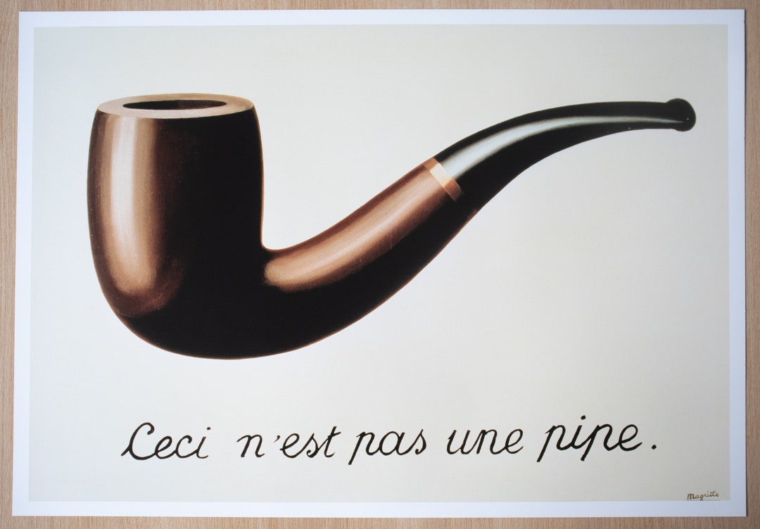 La Trahison Des Images Lithograph by Rene Magritte, 2017 - Etsy